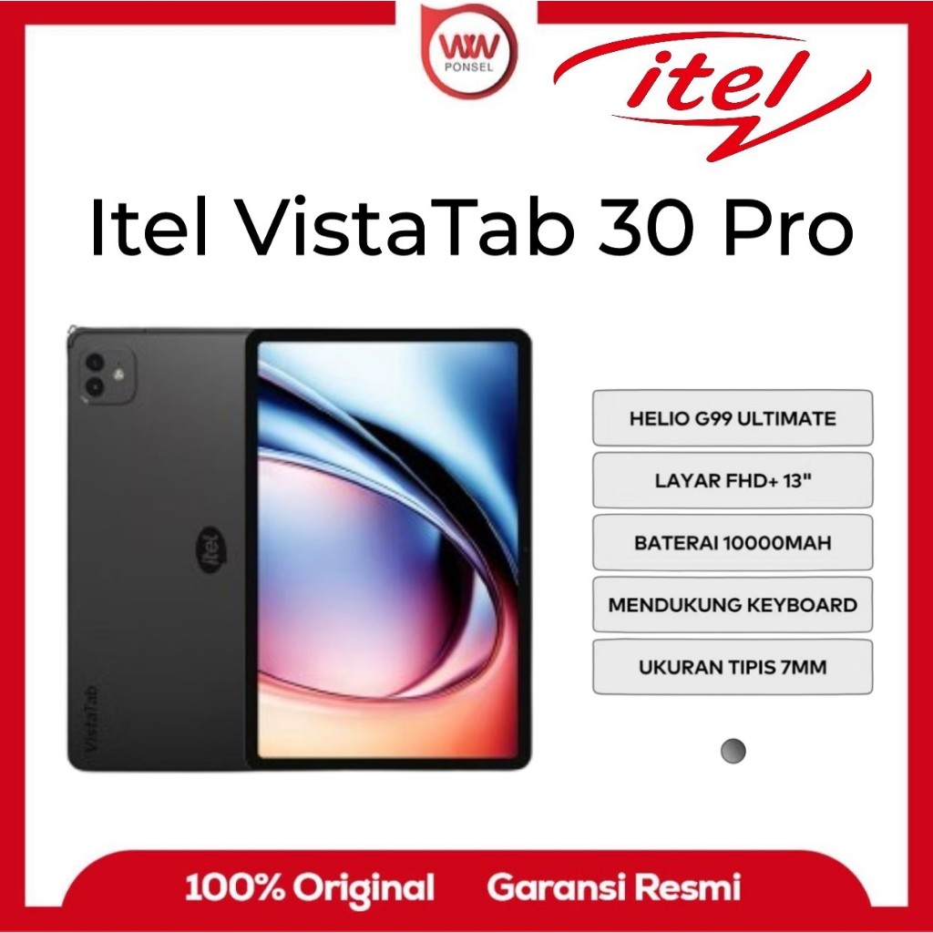 Jual Tablet Itel Vista tab 30 Pro Ram 8GB Internal 256GB Garansi Resmi ...