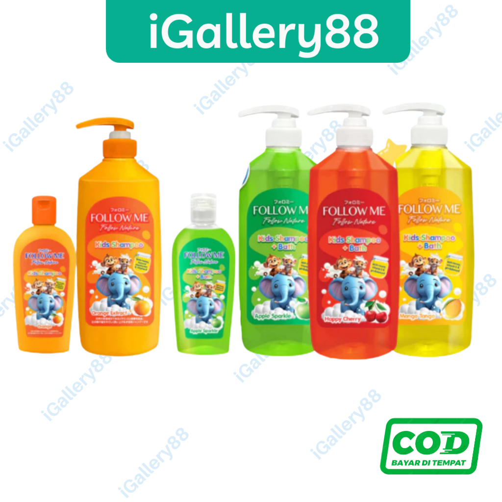 Jual Follow Me Kids Shampoo & Bath Head to Toe Wash Conditioner Shampoo ...