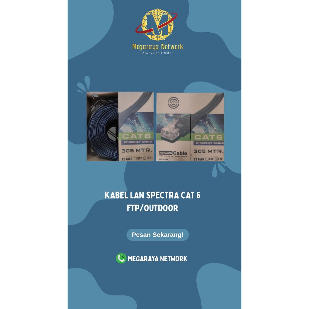 Jual Kabel lan spectra cat 5 ftp dan cat 6 ftp | Shopee Indonesia