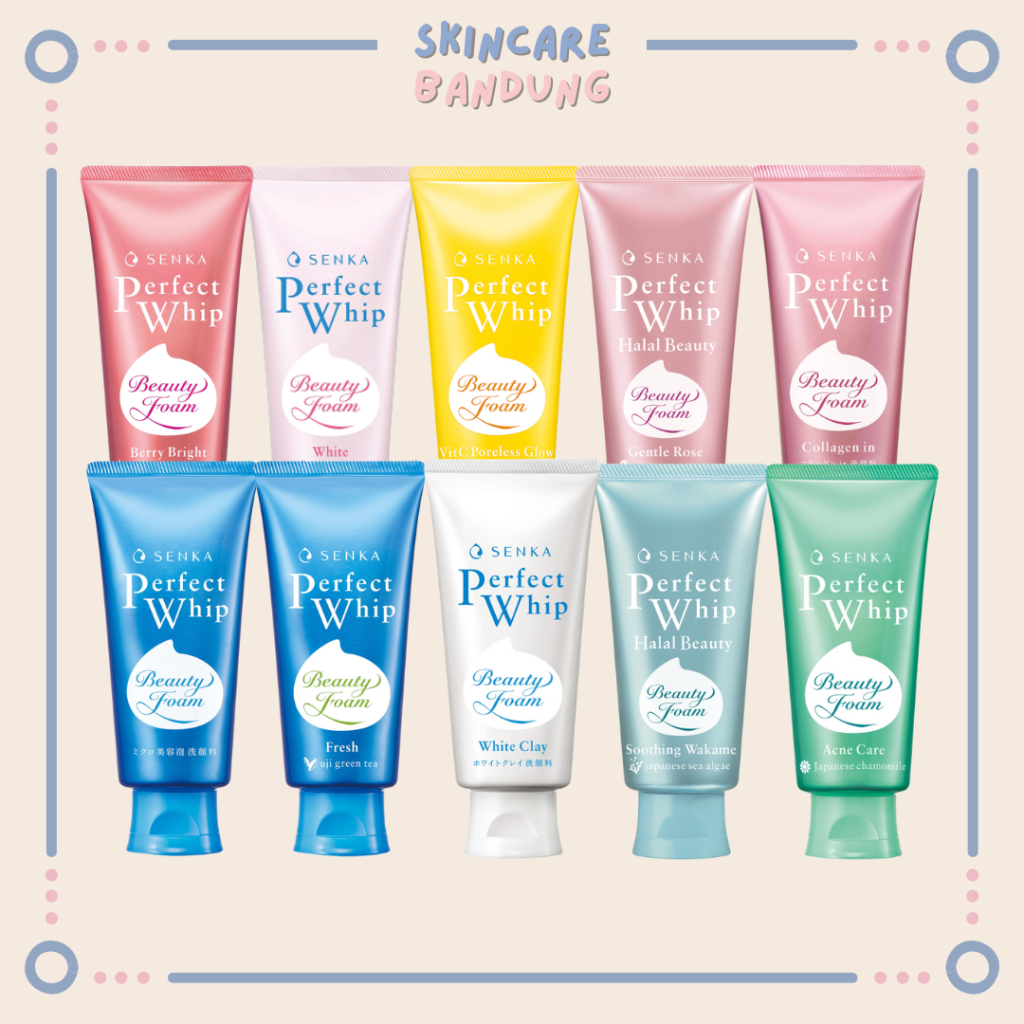 Jual SENKA Perfect Whip Acne Care - Perfect Whip - Fresh Anti Shine - White Clay - Berry Whip ...