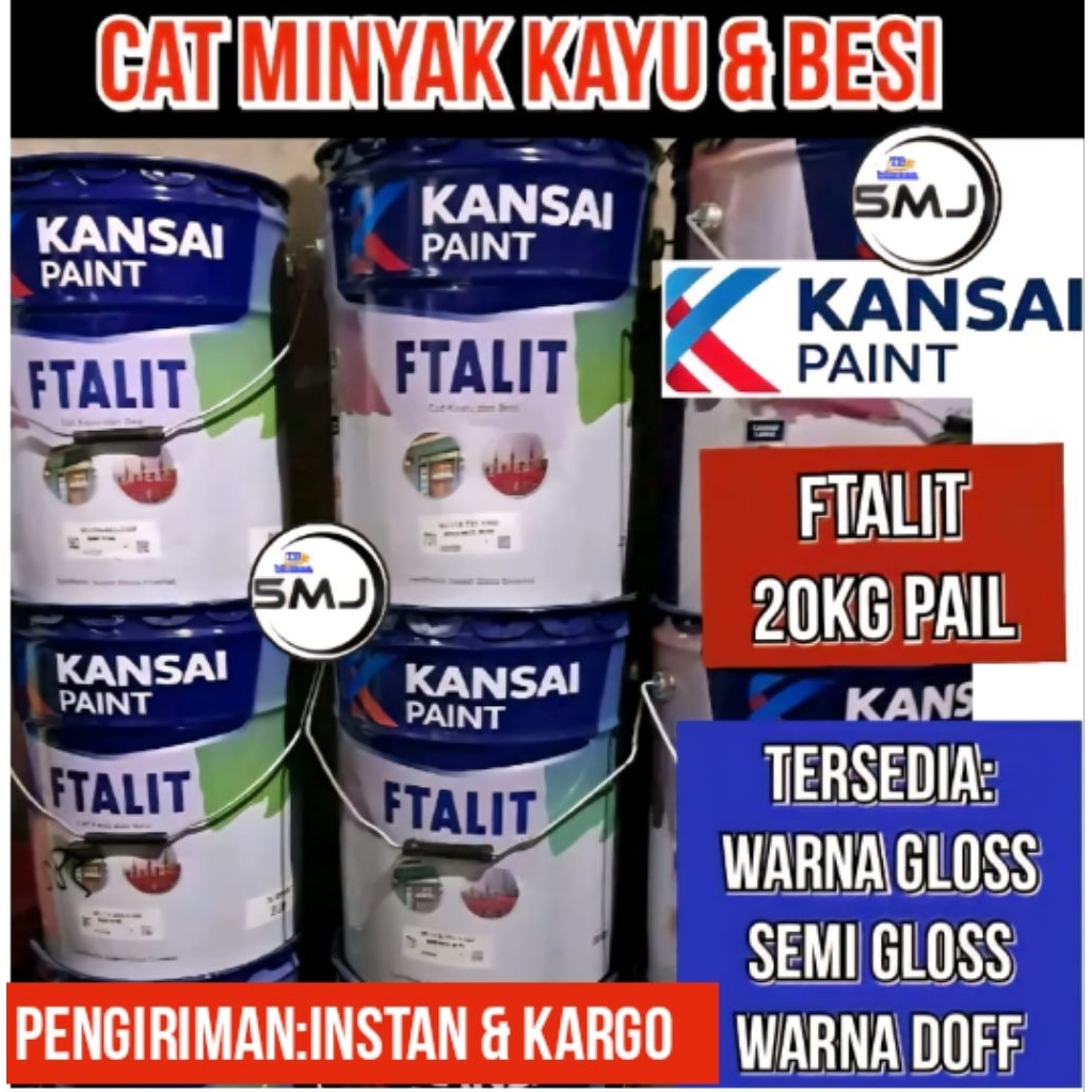 Jual Ftalit 20kg Ftalit Super White 20kg Ftalit Black 20kg Pail Gloss ...