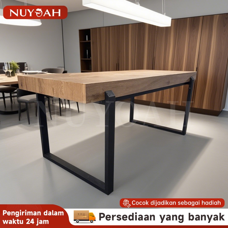 Jual Meja Makan kayu Besar/Meja Tebal/Meja Gaya Amerika/Meja Makan/Meja ...