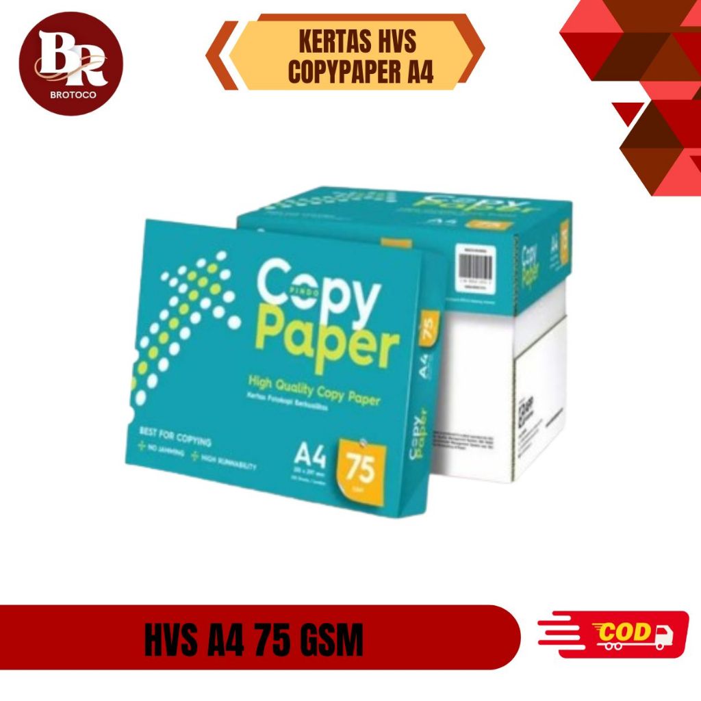 Jual [BROTOCO] HVS Copy Paper A4 75 Gram - Kertas Print Putih | Shopee ...