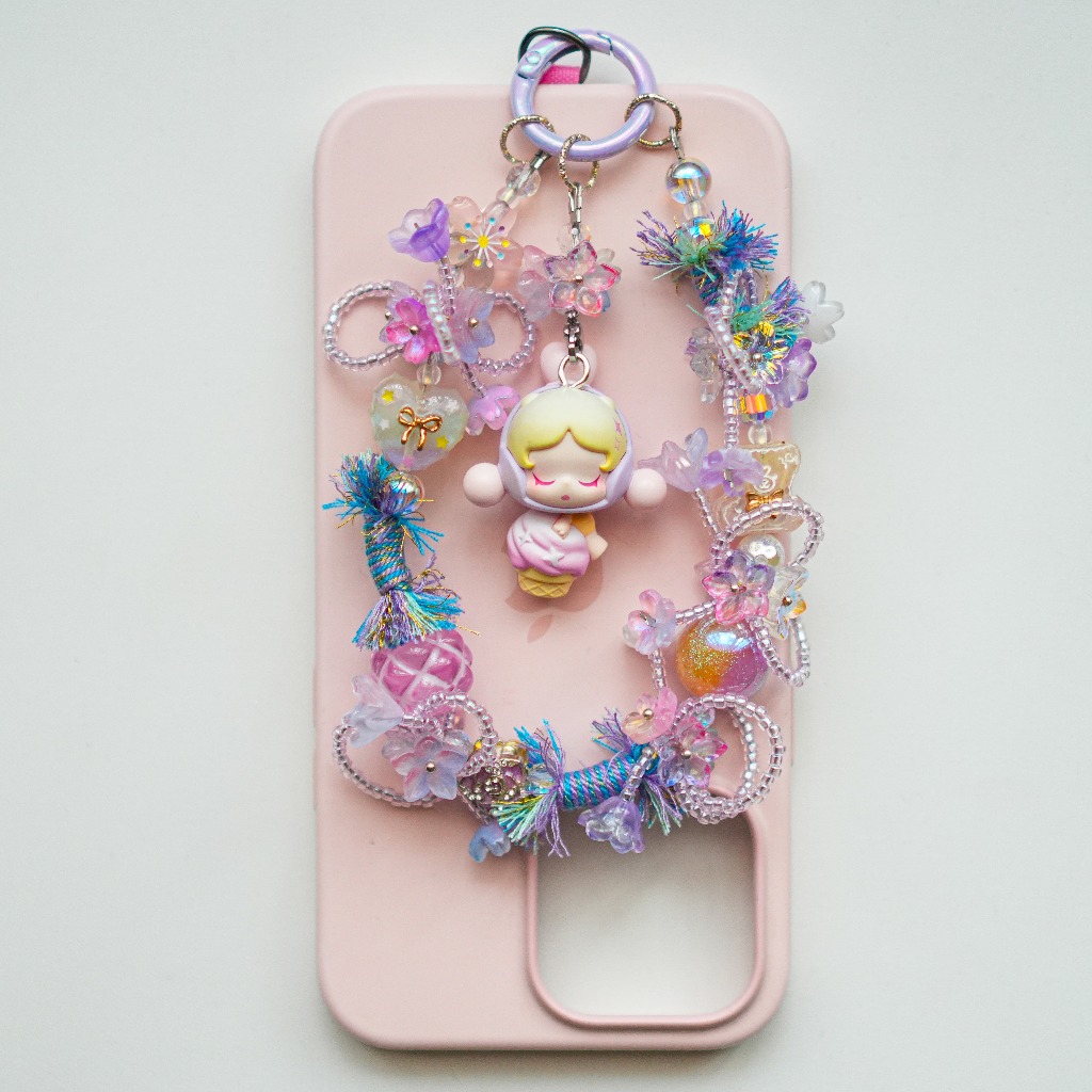 Jual SKULLPANDA. Popmart Pop bean. Ice Cream Phone Strap / Bag Charm ...