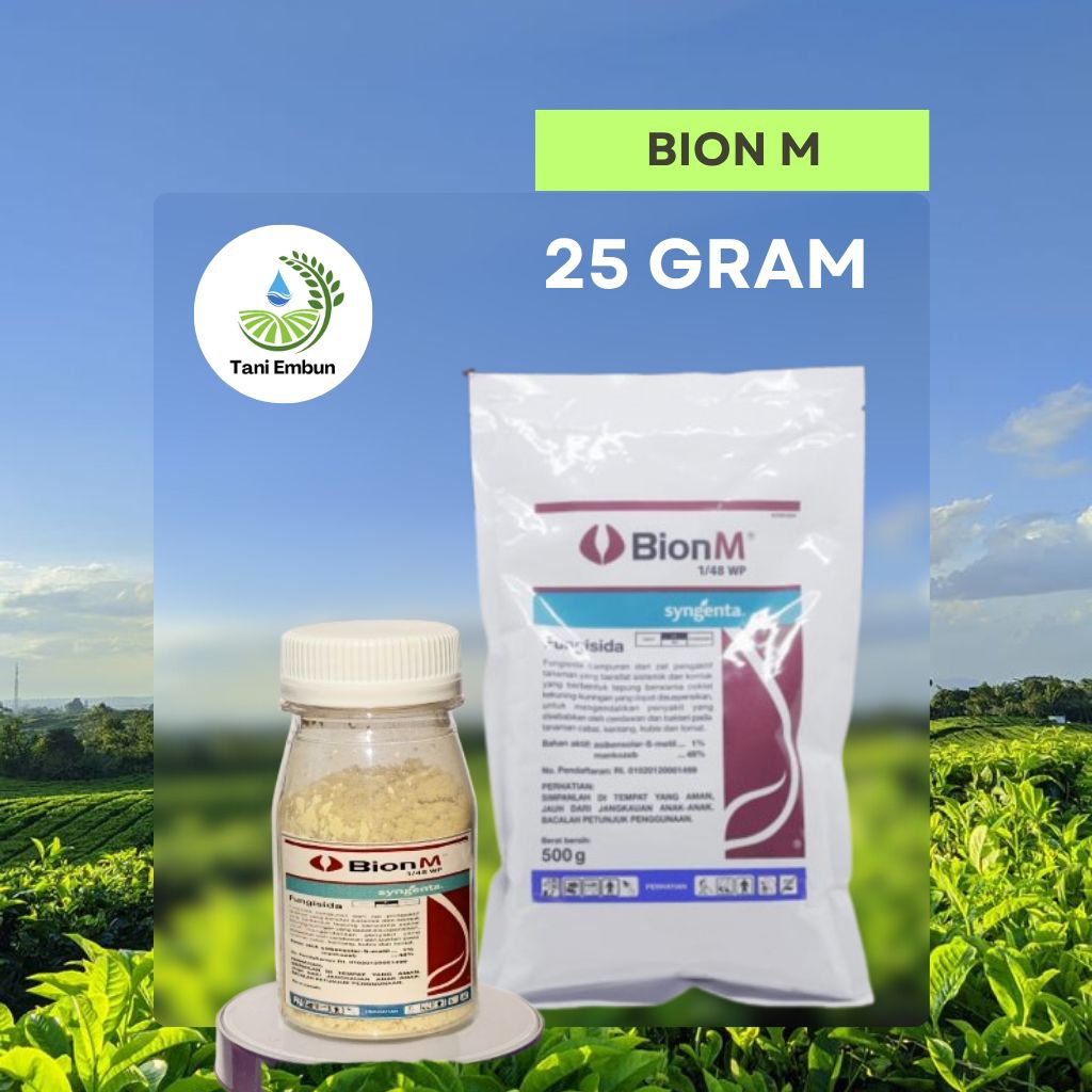 Jual BION M 1/48 WP FUNGISIDA ANTI BUSUK DAUN /BATANG KEMASAN 25 GRAM | Shopee Indonesia