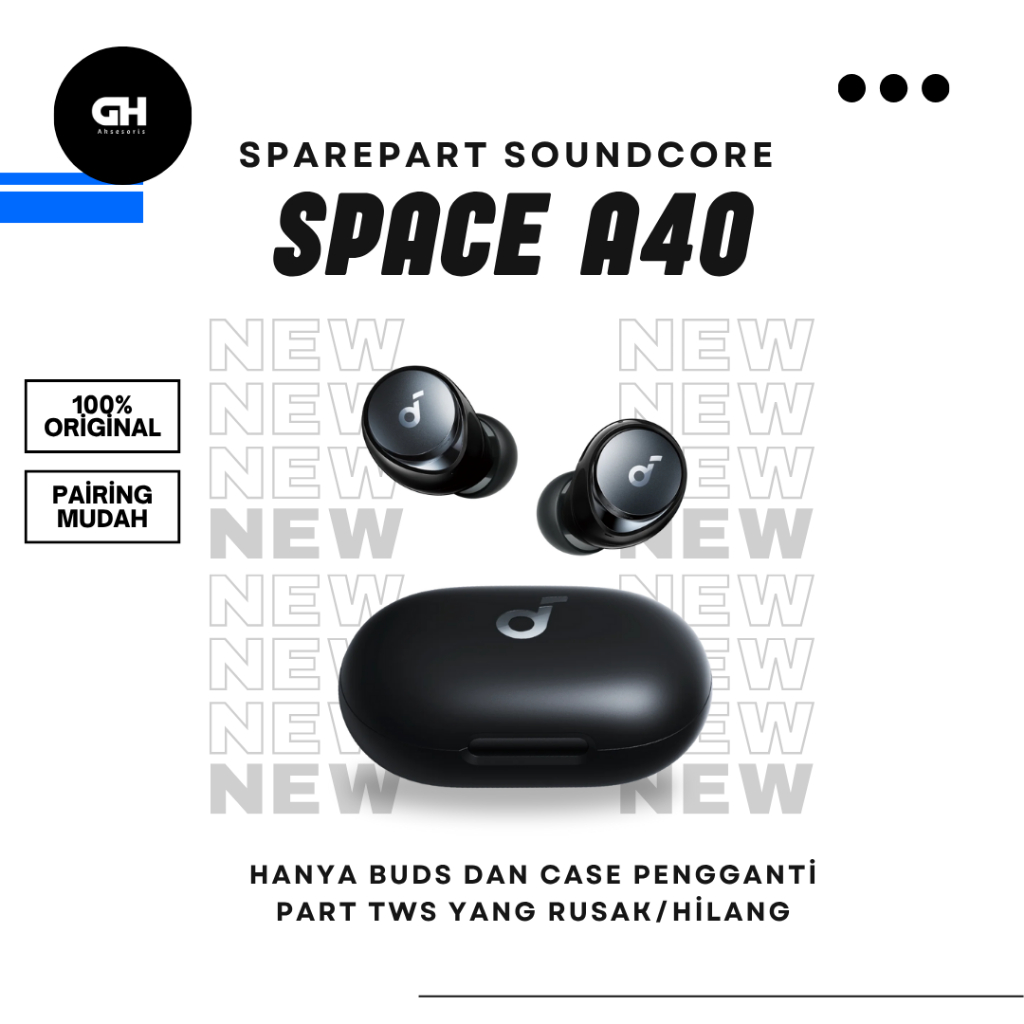 Jual SPAREPART Soundcore Space A40 Buds/ Case aja Second good condition ...