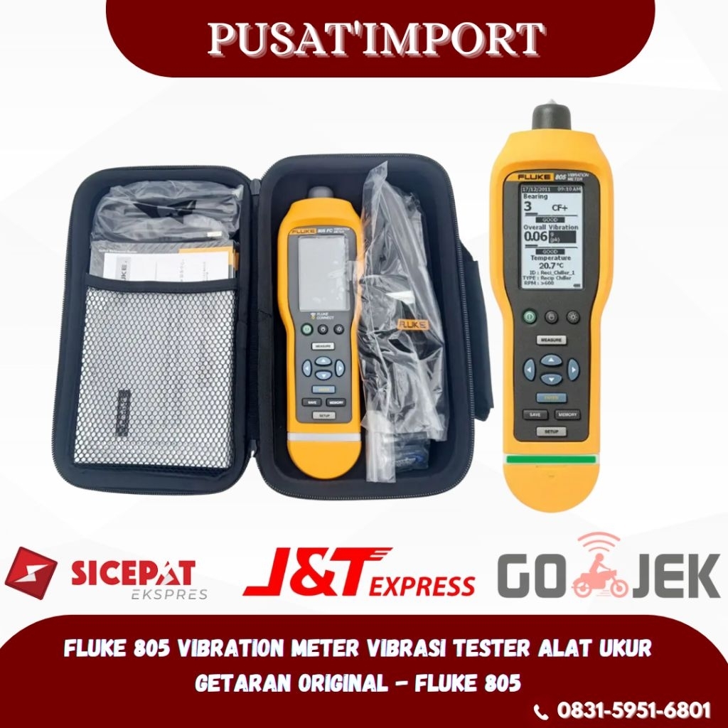 Jual Fluke 805 Vibration meter vibrasi tester alat ukur getaran ...
