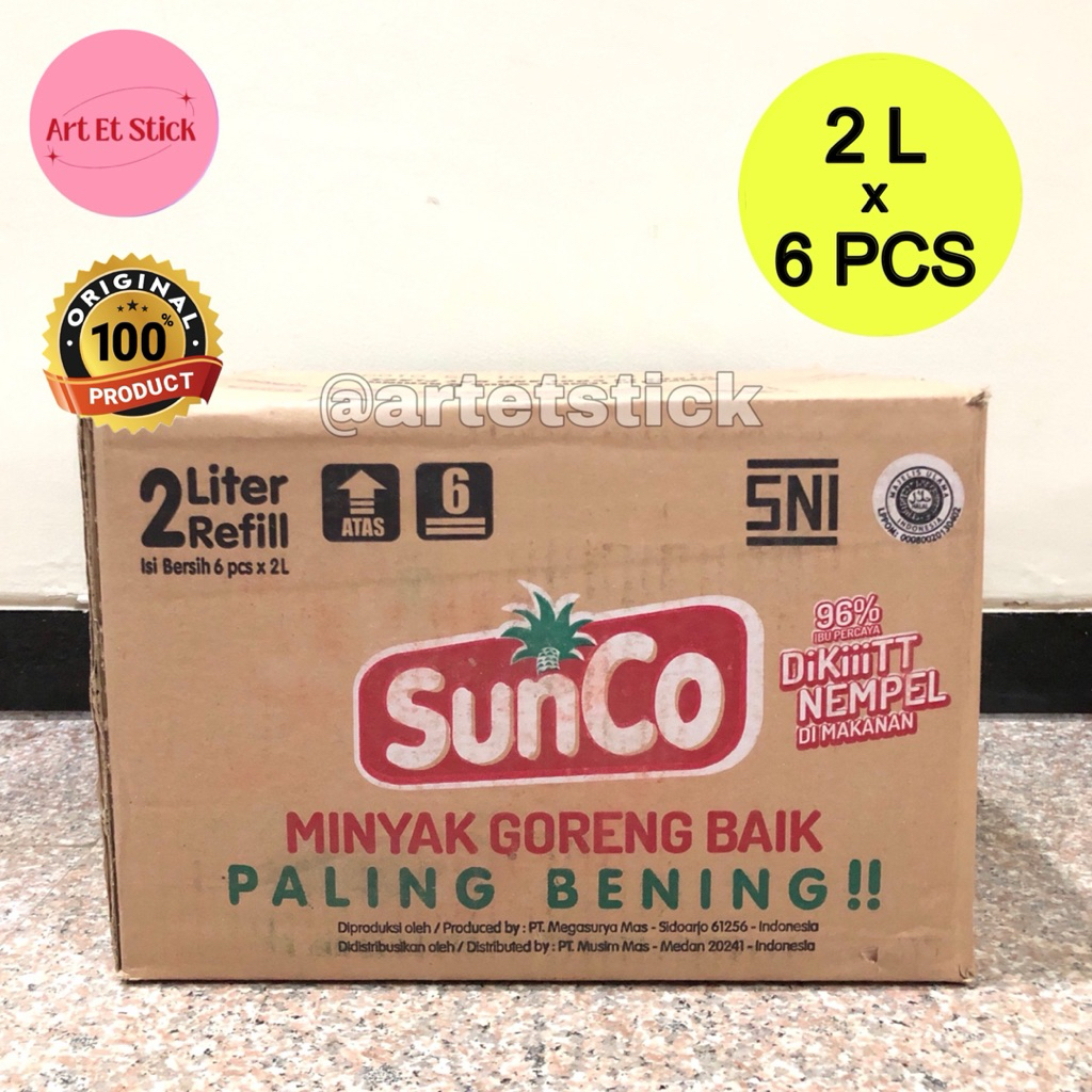 Jual Minyak Goreng Sunco 2 Liter - 1 Dus Isi 6 Pouch | Shopee Indonesia