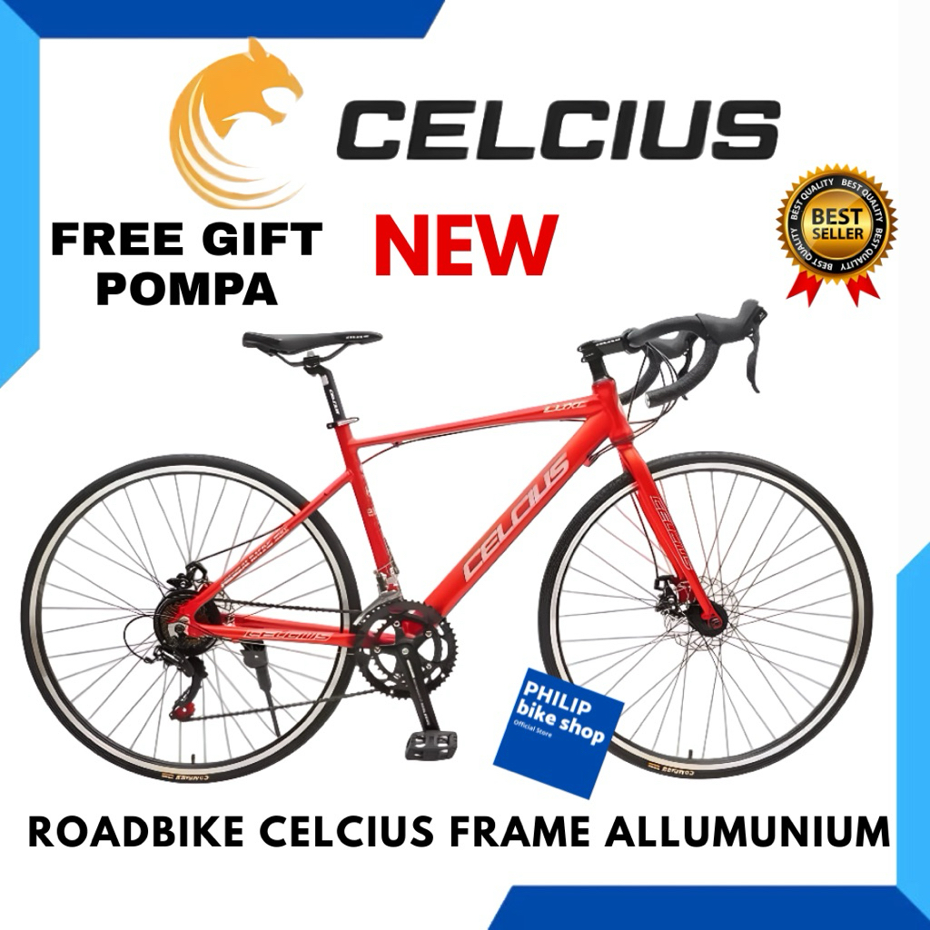 Jual Sepeda Roadbike Balap 700c CELCIUS LUXE FRAME ALLOY New | Shopee ...