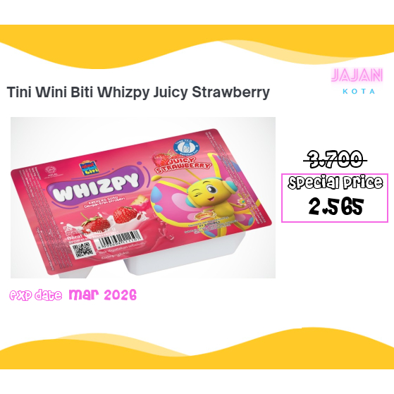 Jual Tini Wini Biti Whizpy Strawberry | Shopee Indonesia