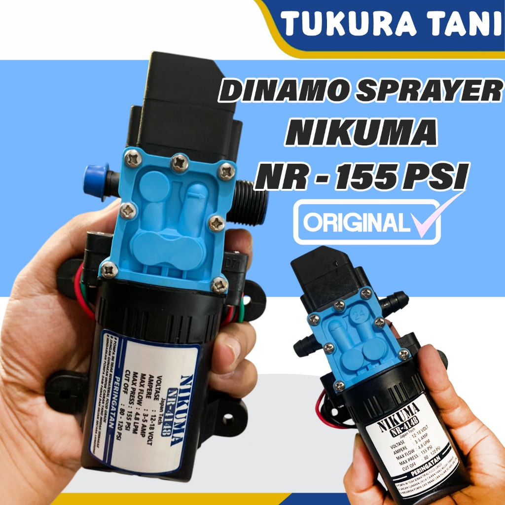 Jual Dinamo Sprayer 155 PSI - NIKUMA Body Pendek | Shopee Indonesia