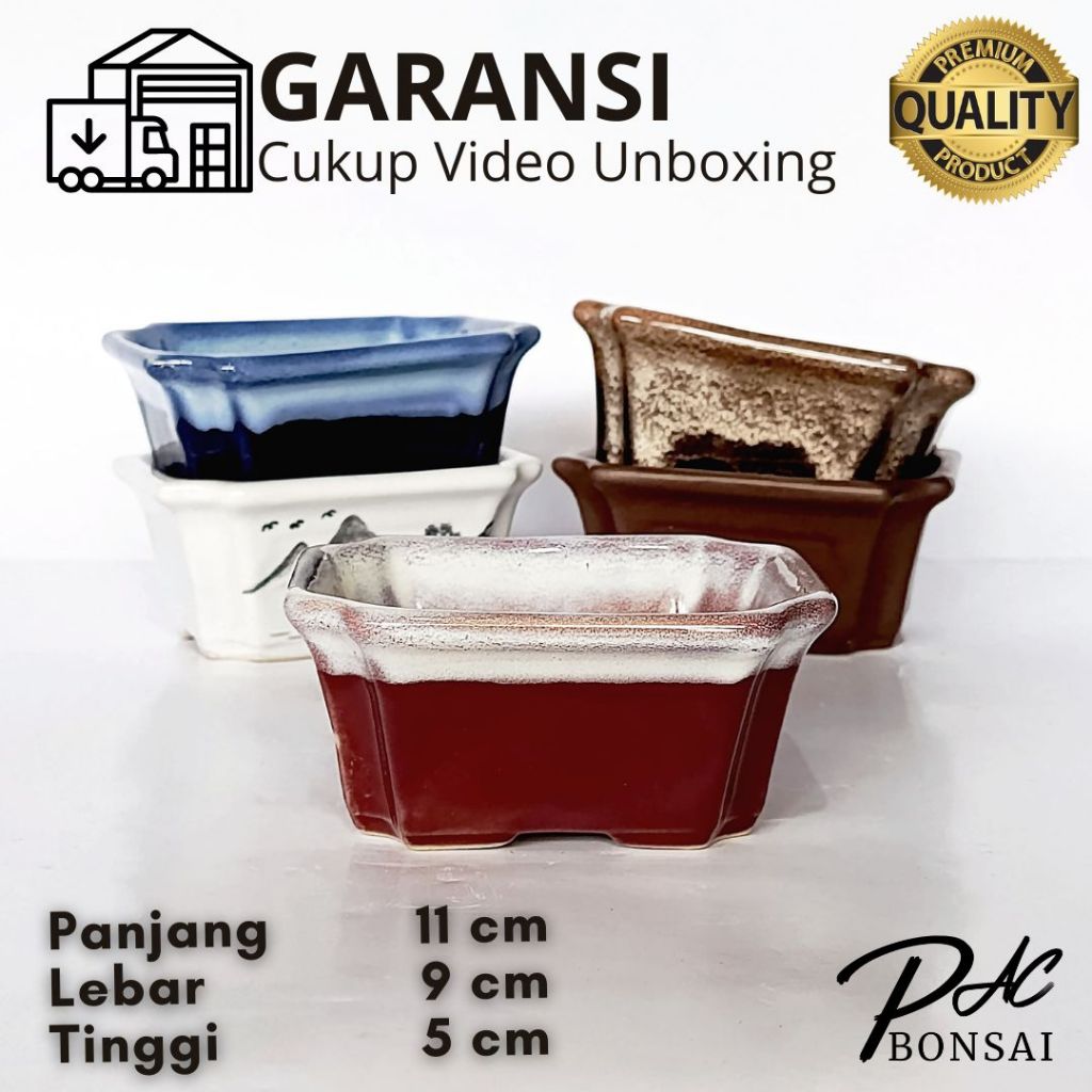 Jual Pot Keramik Bonsai | Sukulen | Kaktus | Bunga Bonsai | Shopee ...