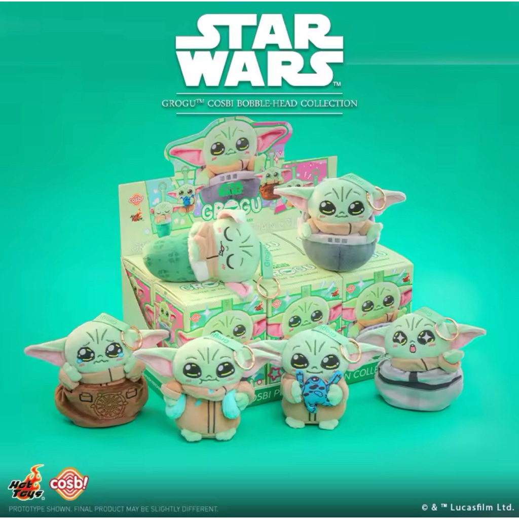 Jual Blind Box Grogu Cosbi Star Wars Hot Toys Original Keychain Figure ...