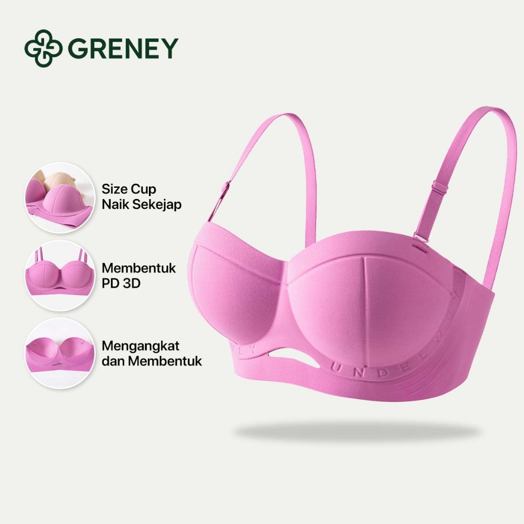 Jual GRENEY-Bra Cup Coconut 3D-Mengumpulkan tanpa bekas Penopang Tanpa ...