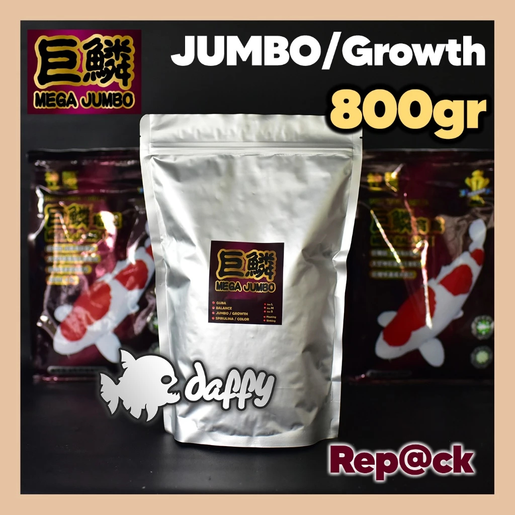 Jual Mega Jumbo - JUMBO / GROWTH 800 gram pelet pakan koi mega jumbo ...
