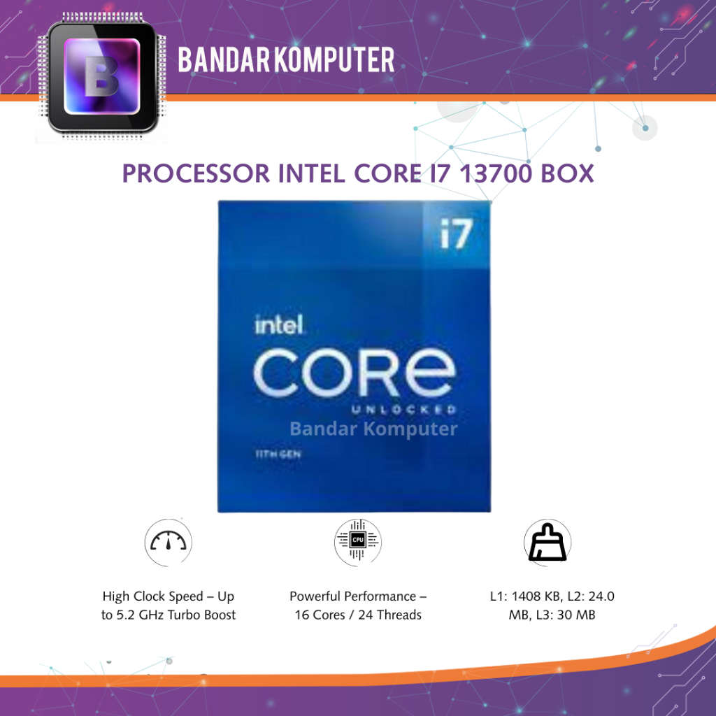 Jual PROCESSOR INTEL CORE I7 13700 BOX | Shopee Indonesia