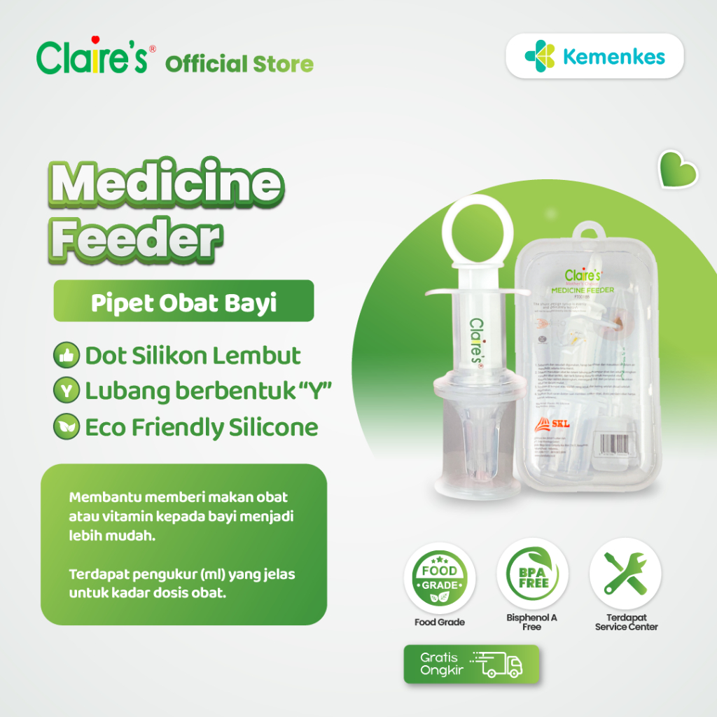 Jual Claire's Medicine Dispenser With Dropper ( Suntikan obat / Pipet ...
