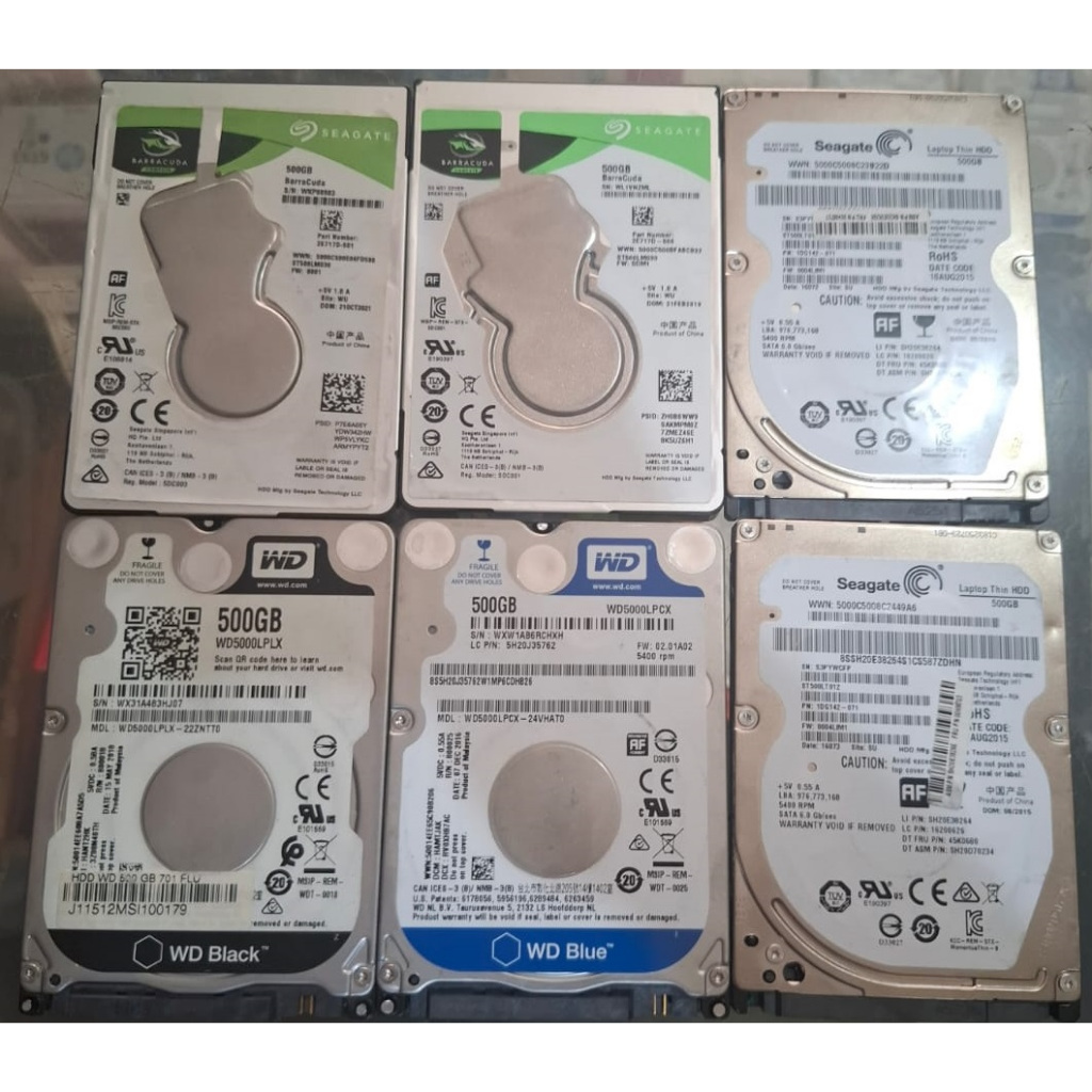 Jual Hardisk Laptop 500GB-750GB-1TB-2TB 2.5in Cabutan Original 100% ...