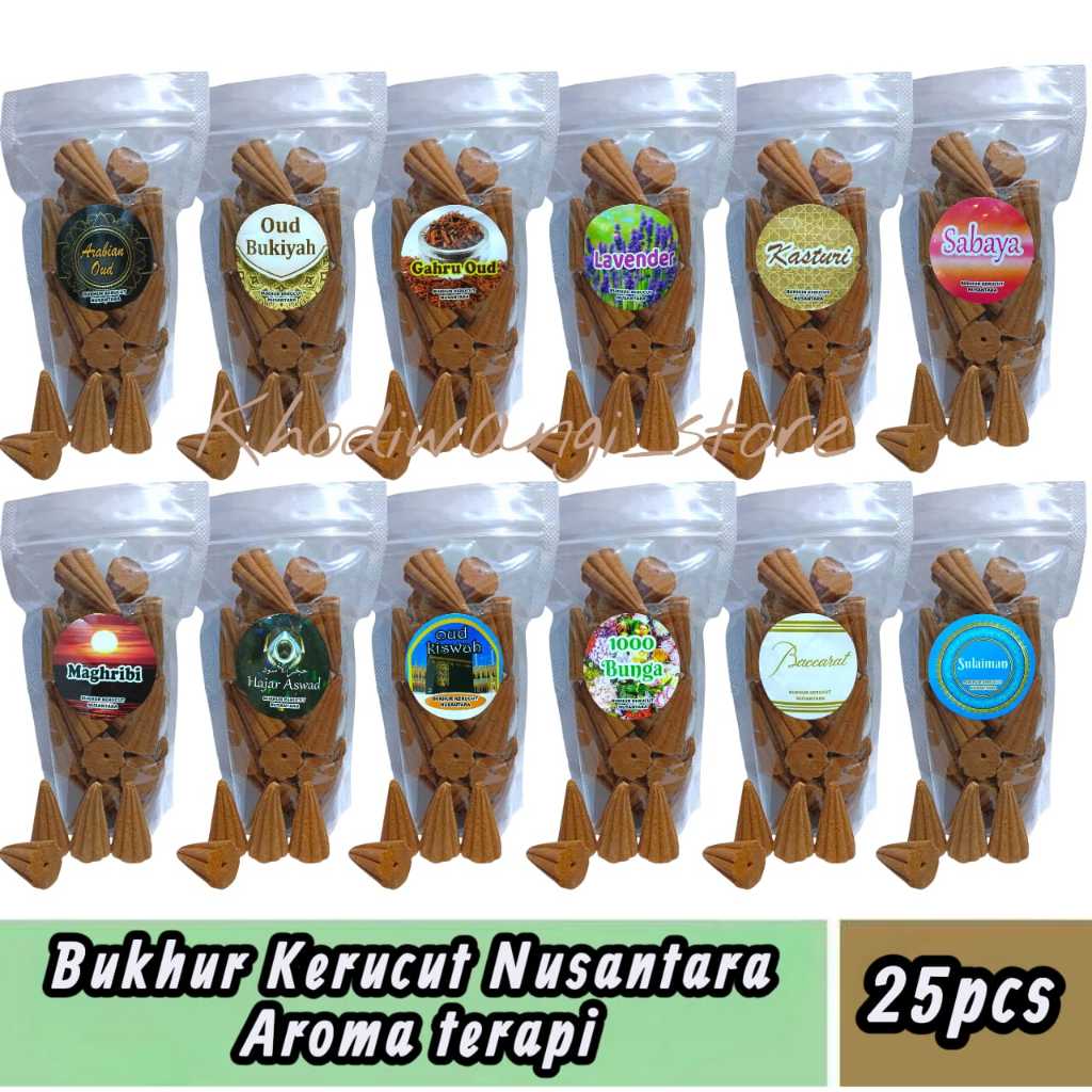 Jual dupa kerucut/bukhur krucut isi 25 asap atas/buhur untuk pewangi ...