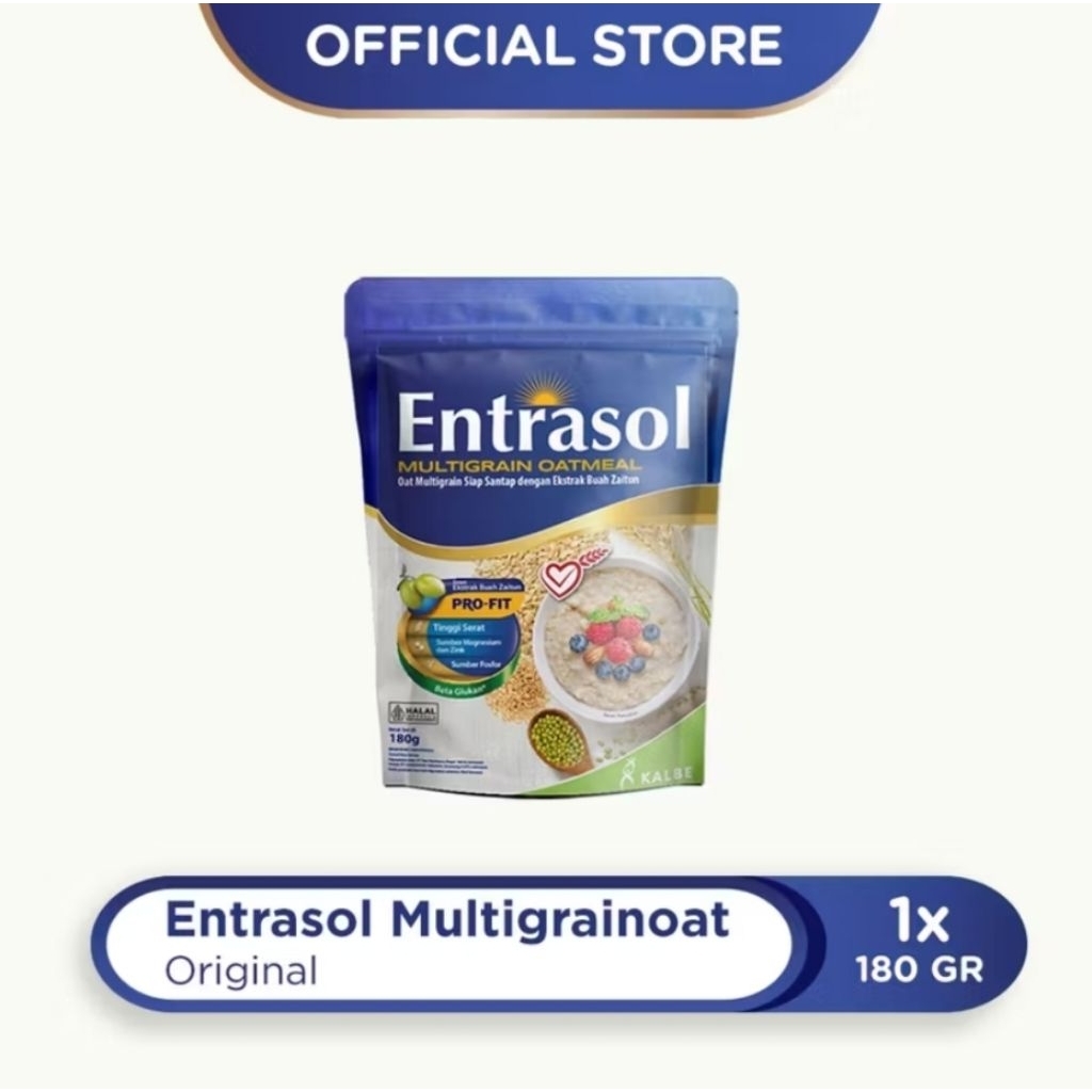 Jual Entrasol Multigrain Oat Meal Original Sereal 180g | Shopee Indonesia