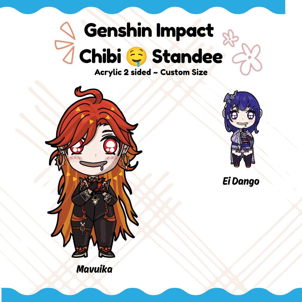 Jual (PO) Standee Genshin Impact Chibi Hungry (Ei/Mavuika) | Shopee ...