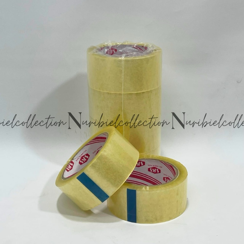 Jual Lakban BESAR Bening Ukuran 100 Yard 45 mm Isolasi Paket Solasi ...