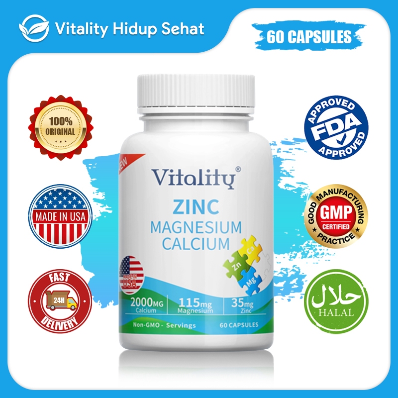 Jual VITALITY-60 Tablet/Kalsium/MAgnesium/Vitamin D/Suplemen Tulang ...