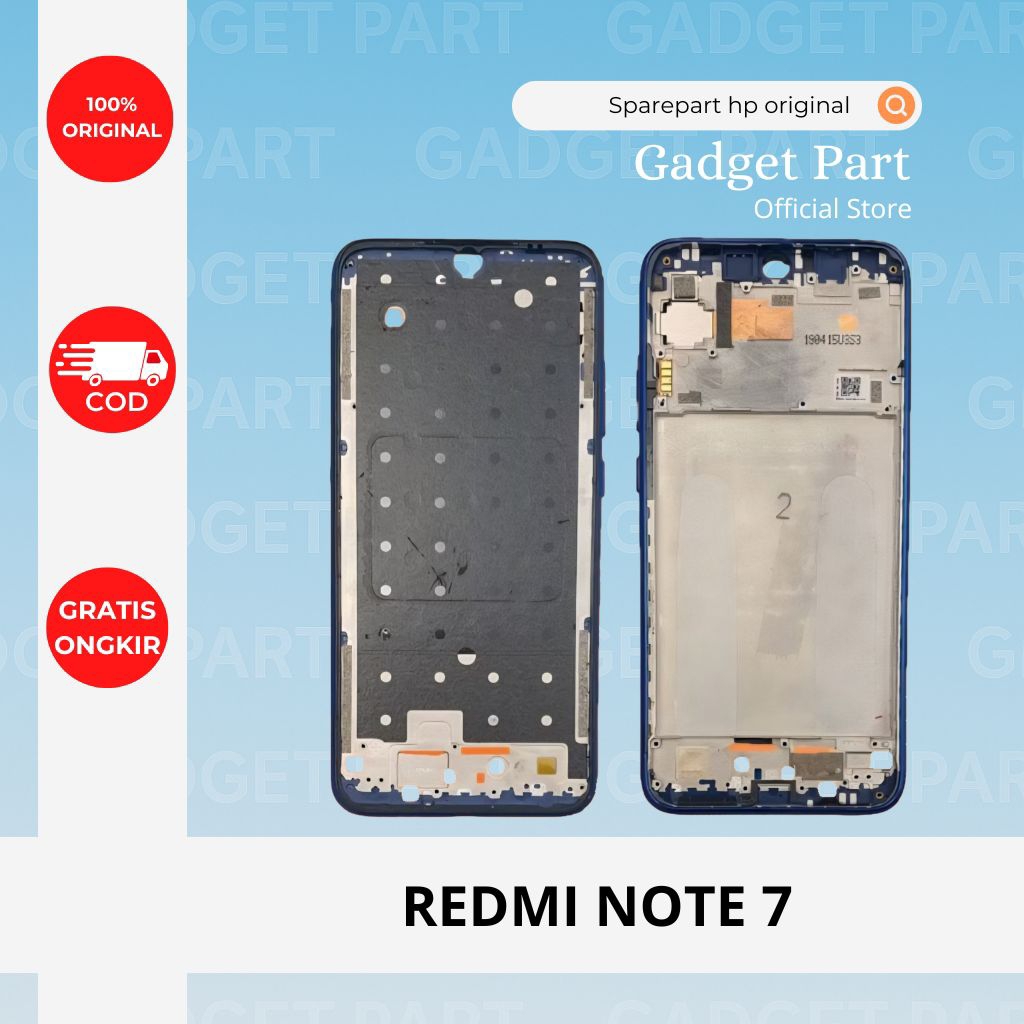 Jual FRAME TATAKAN LCD RANGKA TENGAH XIAOMI REDMI NOTE 7 ASLI ORIGINAL ...