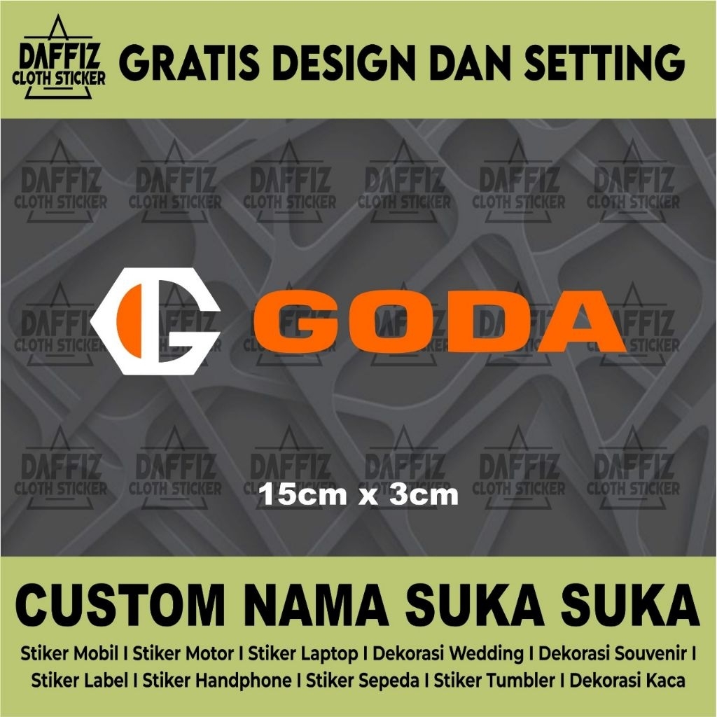 Jual STIKER CUTTING LOGO GODA | Shopee Indonesia