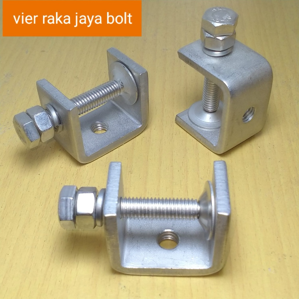 Jual Clamp C penjepit serbaguna material stainless sus 304 U clamp ...