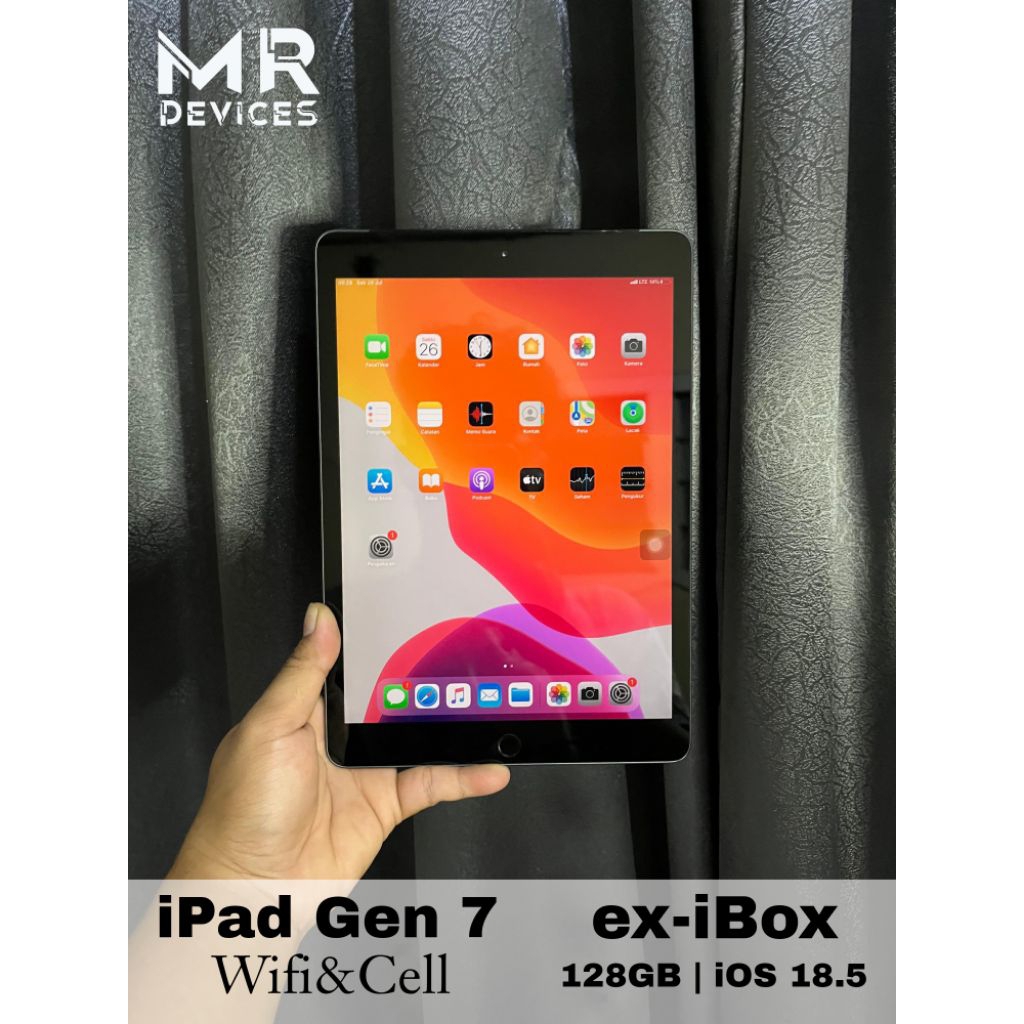 Jual iPad Gen 7 128gb ex iBox Wifi&Cell - Second Original | Shopee ...
