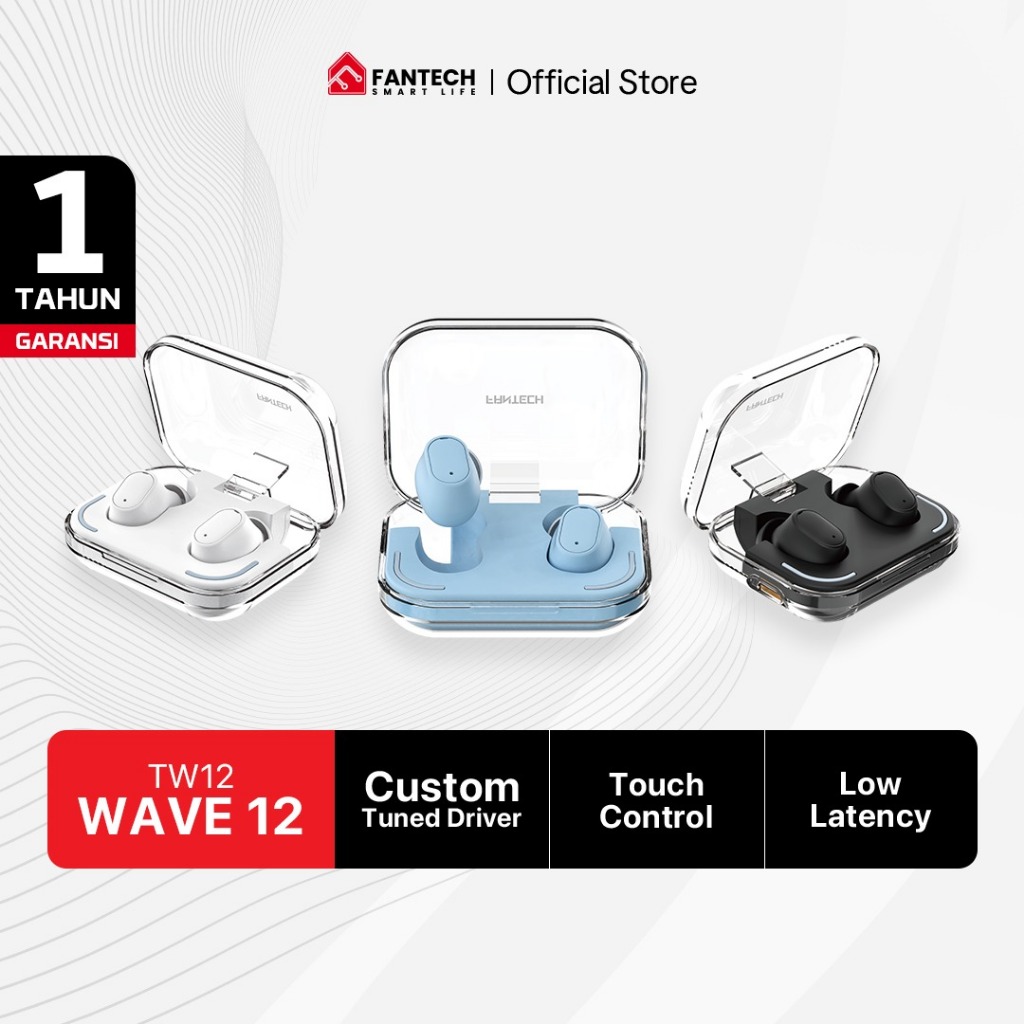 Jual Fantech TWS WAVE Earbuds TW12 True Wireless Earphone Bluetooth 5.3 ...