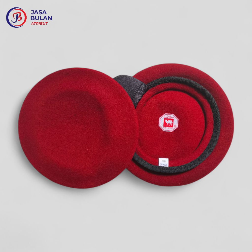 Jual BARET BARESKRIM MERAH/RESERSE | EMBLEM | Shopee Indonesia