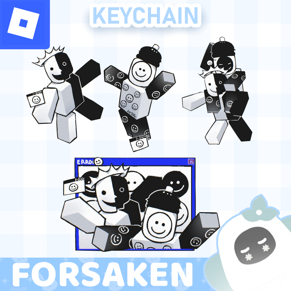 Jual Ganci / Gantungan Kunci Akrilik ROBLOX FORSAKEN NOLI YAAI & 007N7 ...