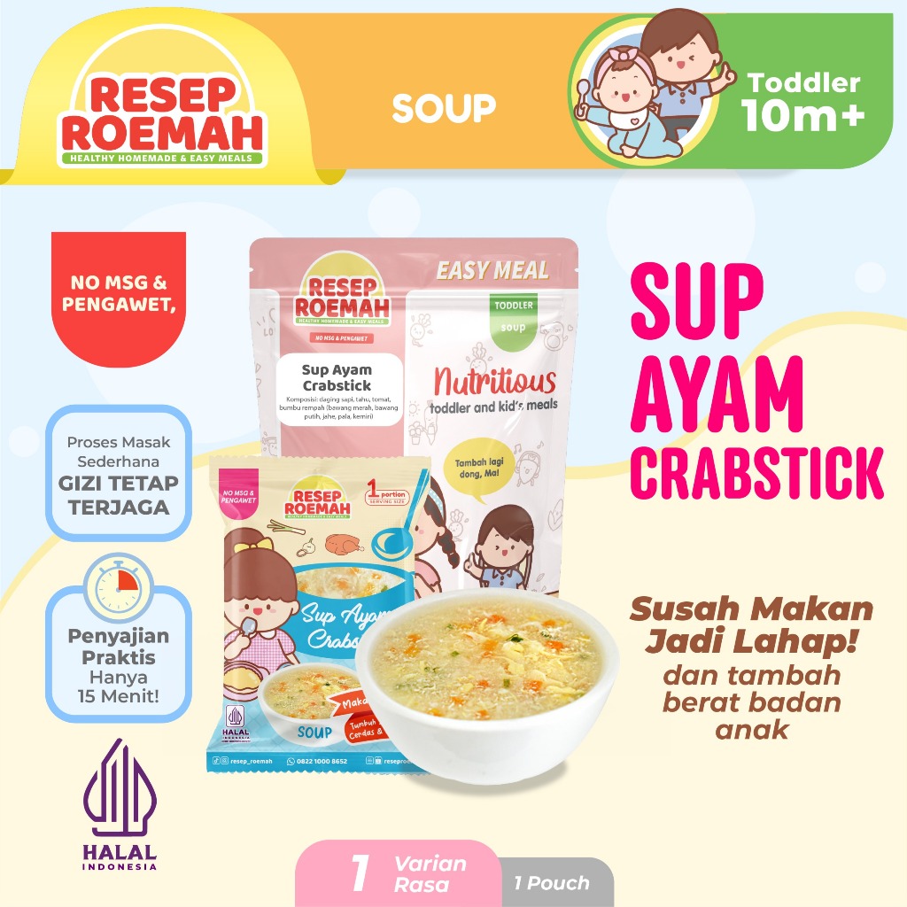 Jual Resep Roemah Sup Ayam Crabstick / Chicken Crabstick Soup / Healthy ...