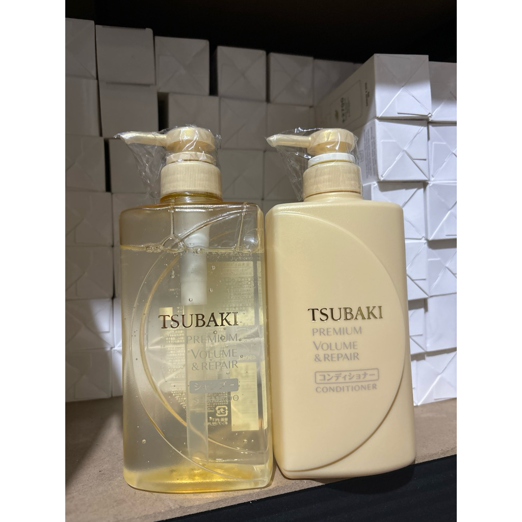 Jual TSUBAKI Premium Volume & Repair Shampoo 450ml | Shopee Indonesia