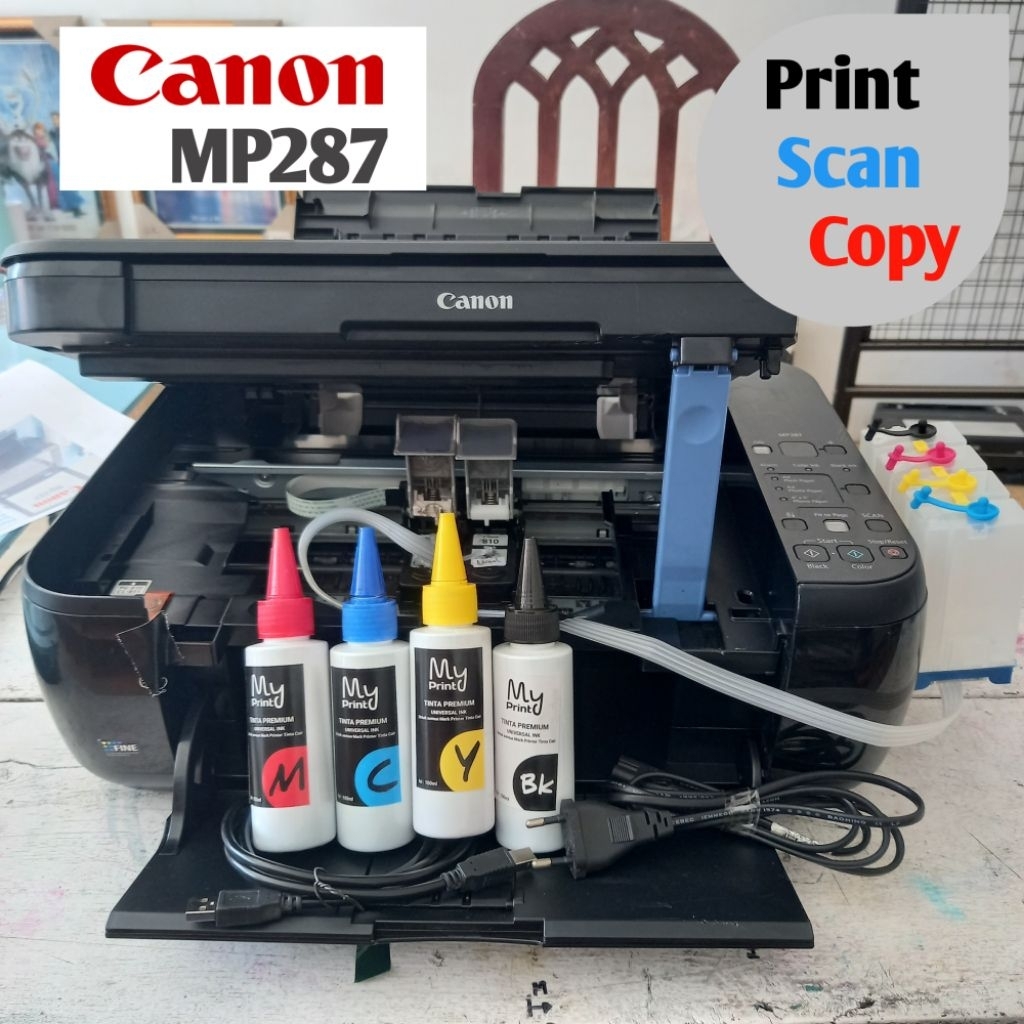 Jual Printer CANON PIXMA MP287 ALL IN ONE Print Scan Copy PLUS TABUNG ...