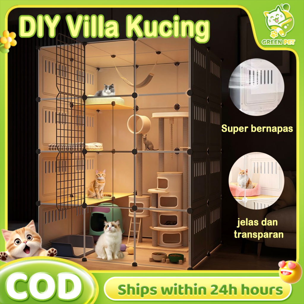 Jual Kandang Kucing Plastik Kandang Kucing Vila Kucing Kandang Besar ...