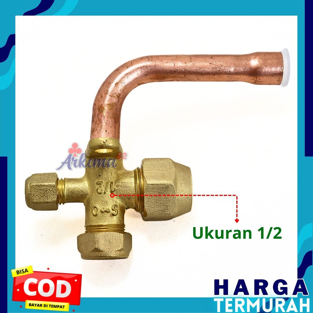 Jual KRAN OUT DOOR AC 1/2" | SPLIT VALVE KERAN OUTDOOR 1/2 INCH ...