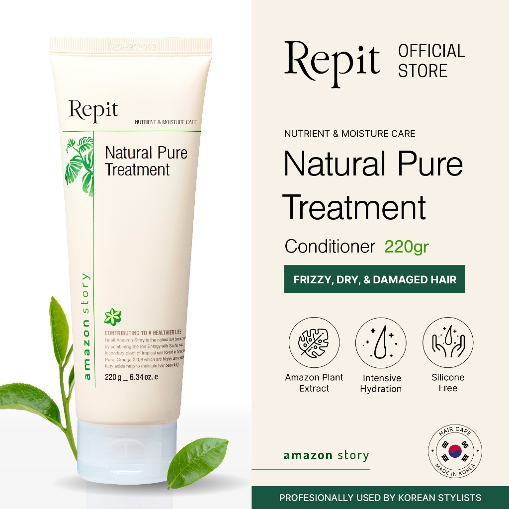 Jual Repit Amazon Story Natural Pure Treatment Smooth & Silky Hair ...