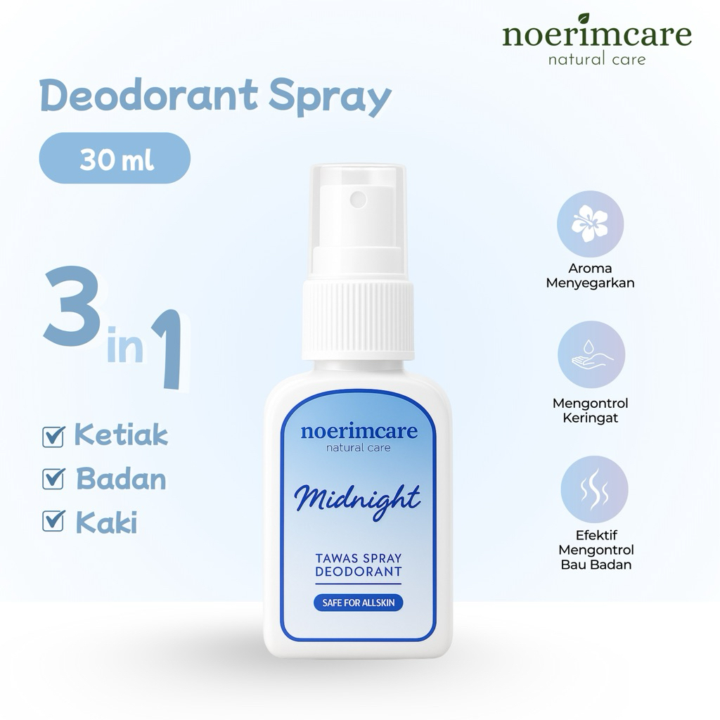 Jual 30ml Tawas Deodorant Spray Alami / Deodorant Tawas Cair / Foot ...