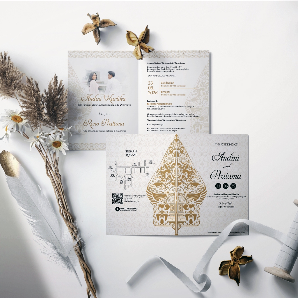 Jual Undangan adat jawa rustic kekinian | Shopee Indonesia