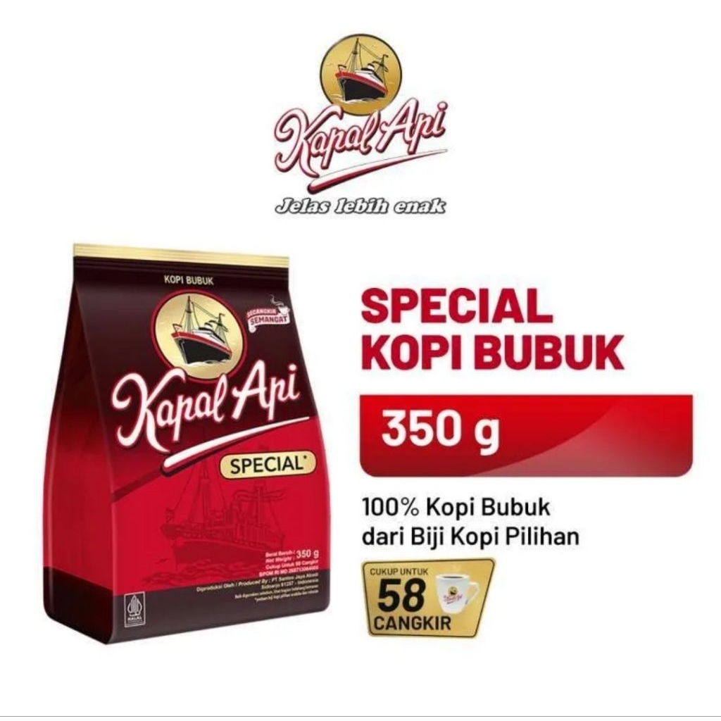 Jual Kopi Kapal Api Special Bubuk 350 gram | Shopee Indonesia