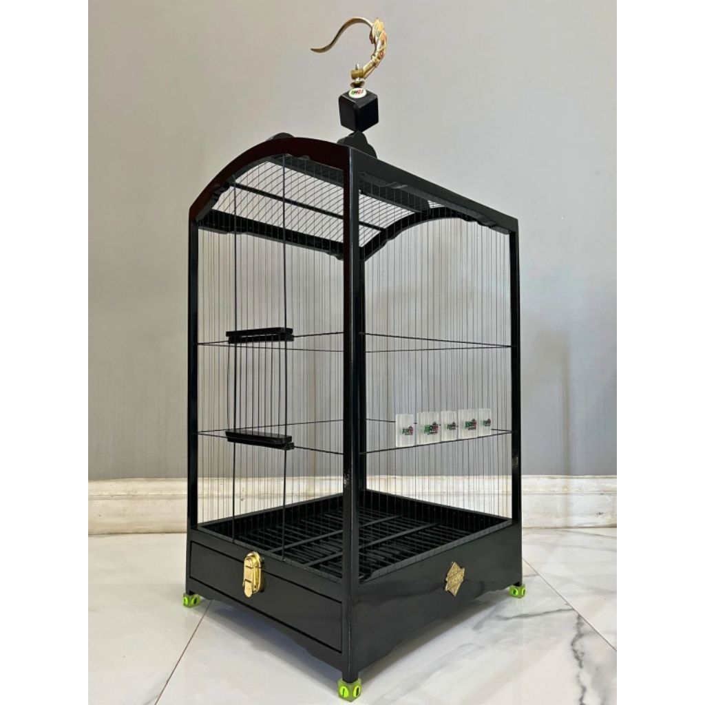 Jual BRO SANGKAR BURUNG KENARI LUXURY SLOROK TIGA HITAM POLOS HIGH ...