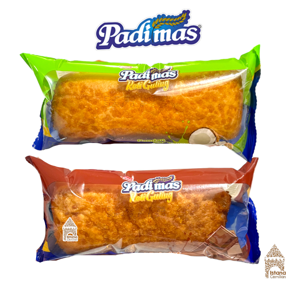 Jual Padimas Roti Guling Cokelat / Pandan Sarikaya 65 Gram | Shopee ...