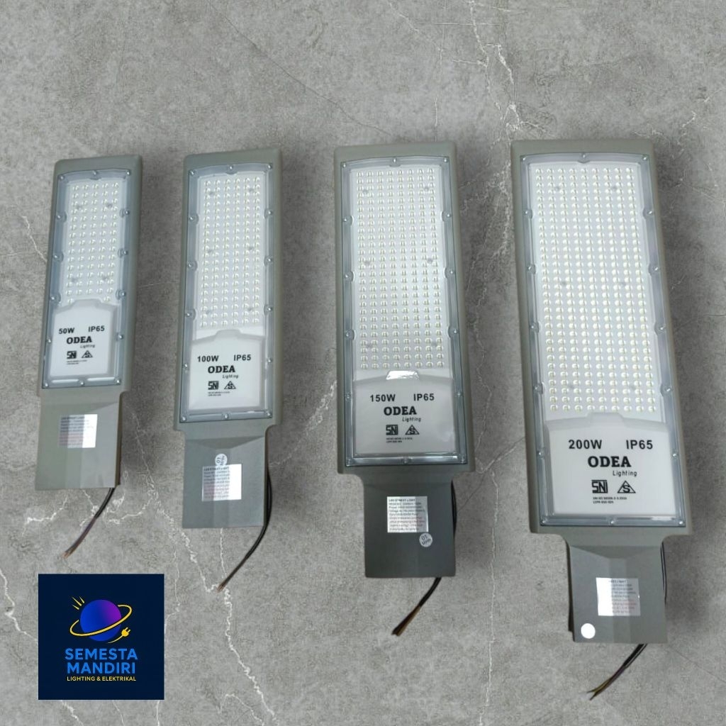 Jual Lampu Jalan LED Odea 50w 100w 150w 200w Putih dan Warm White PJU ...