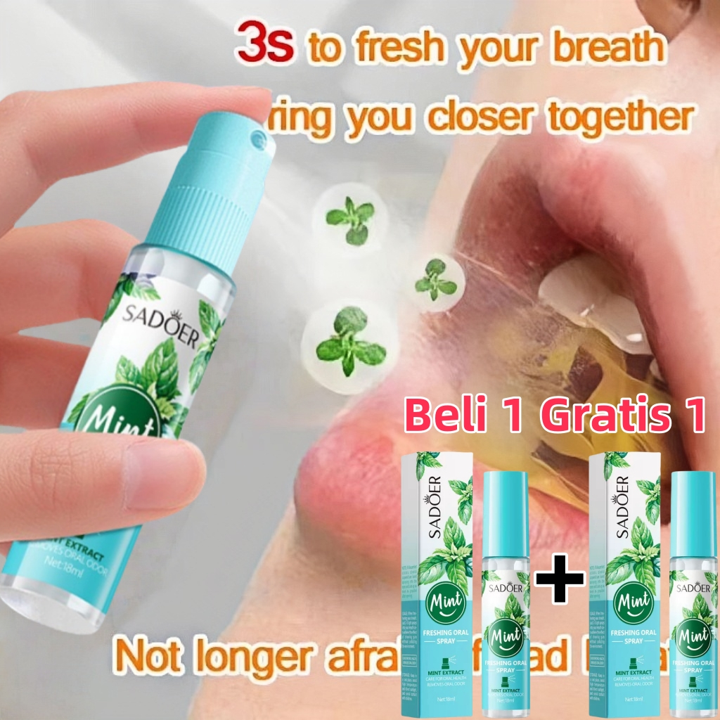 Jual SADOER Parfum Mulut Mouth Spray Penyegar Obat Bau Mulut Penghilang ...