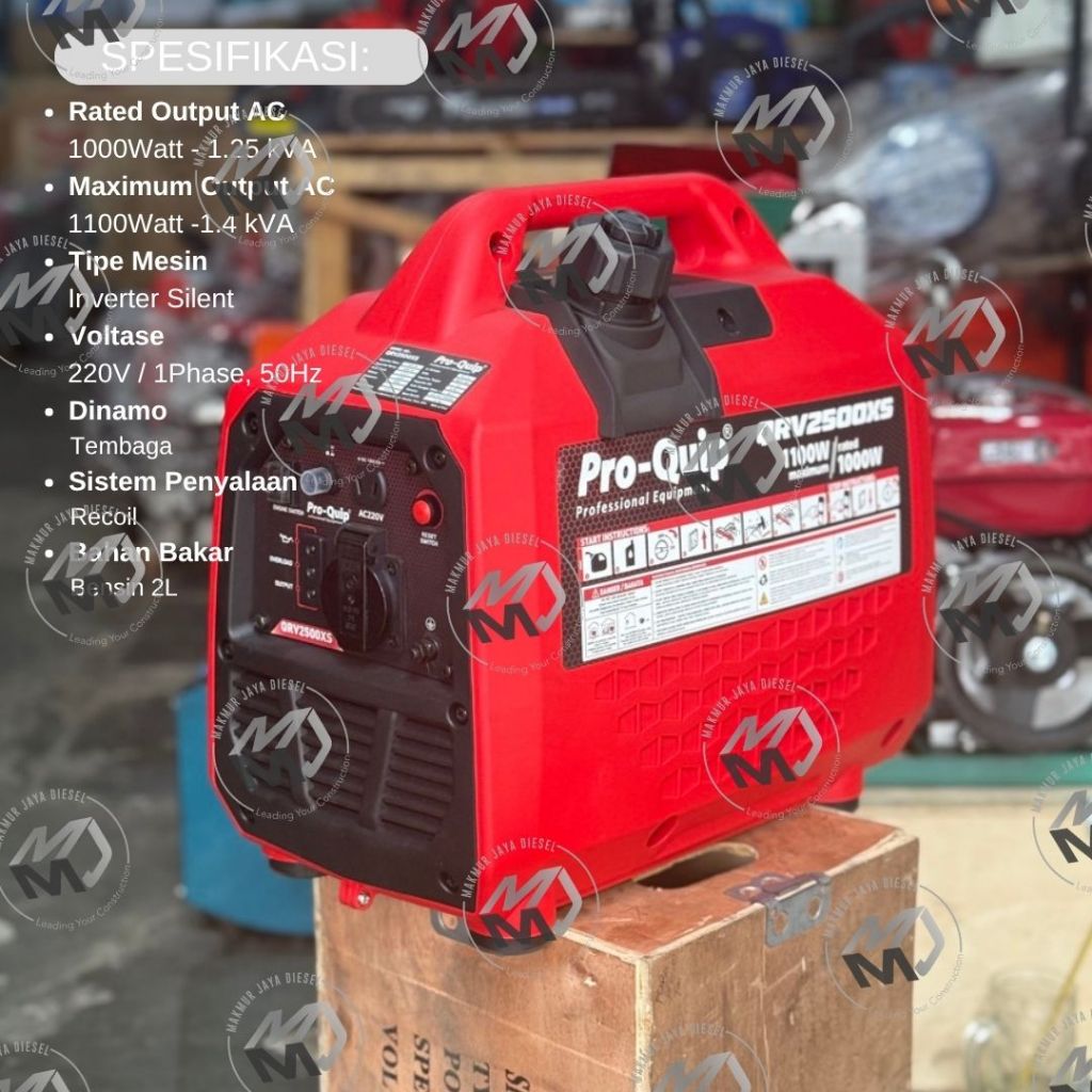Jual Genset Silent Inverter Pro-Quip USA QRV2500XS - 1100Watt | Shopee ...