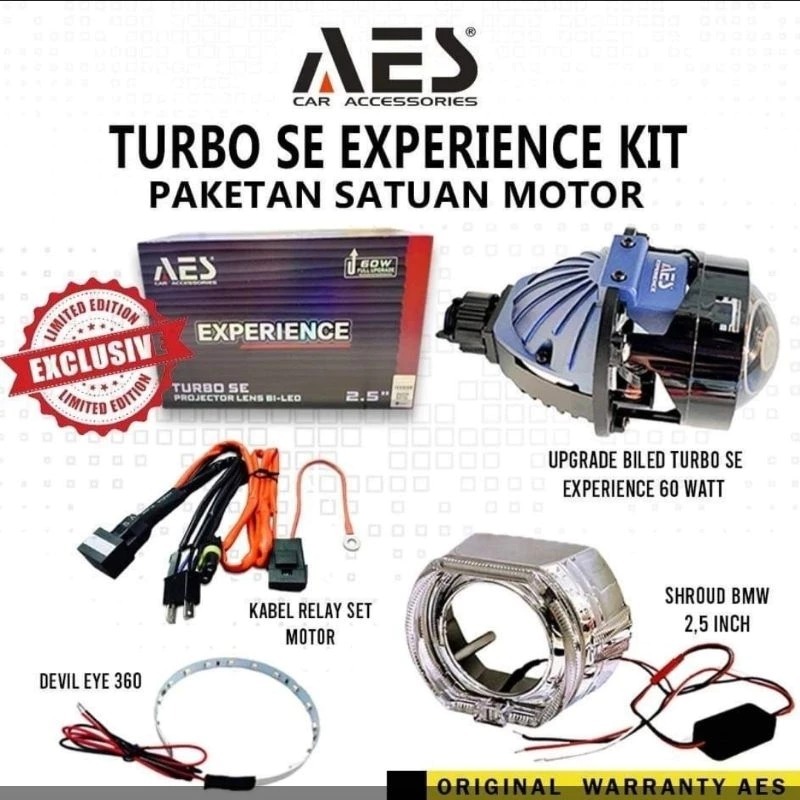 Jual Billed AES TURBO SE Experience 2.5 Inch Full Sett ORIGINAL GEN 2 ...