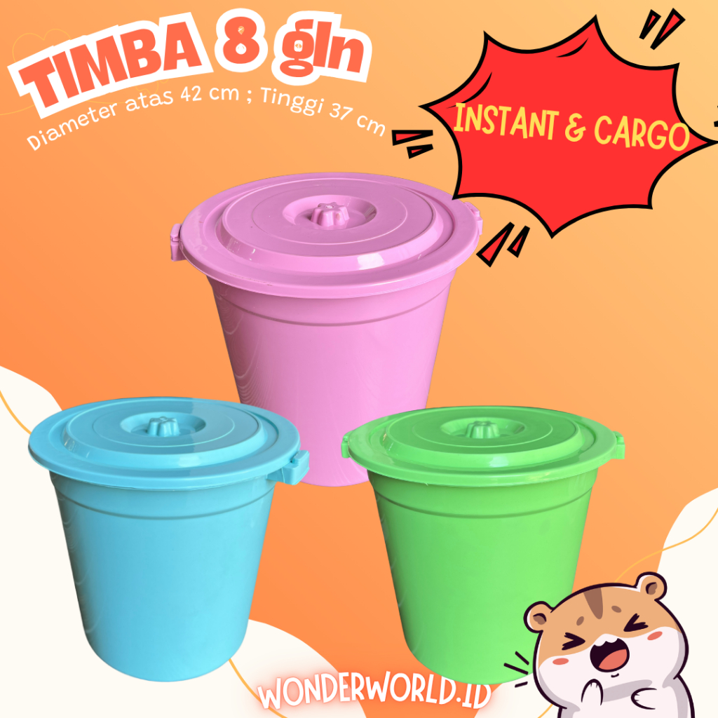 Jual EMBER 8 GALON / TIMBA AIR 8 GALON 30 LITER TIMBA KUAT TEBAL WARNA ...